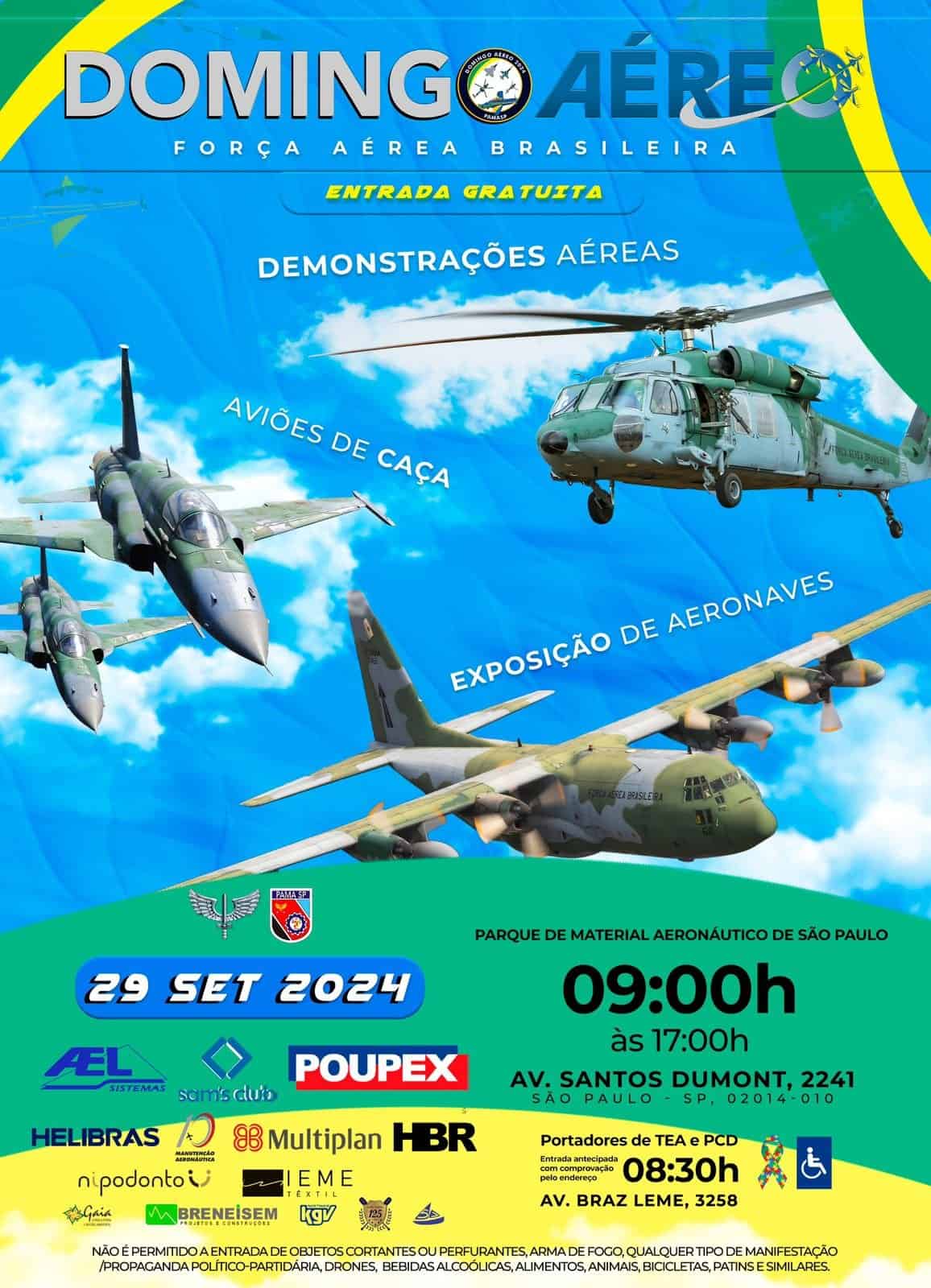 Domingo Aéreo no Parque de Material Aeronáutico de São Paulo (PAMA SP) – Evento Imperdível em 29 ...