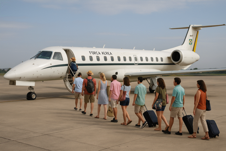 A farra que nunca termina. Aeronave da FAB leva Motta e Gilmar ao ...