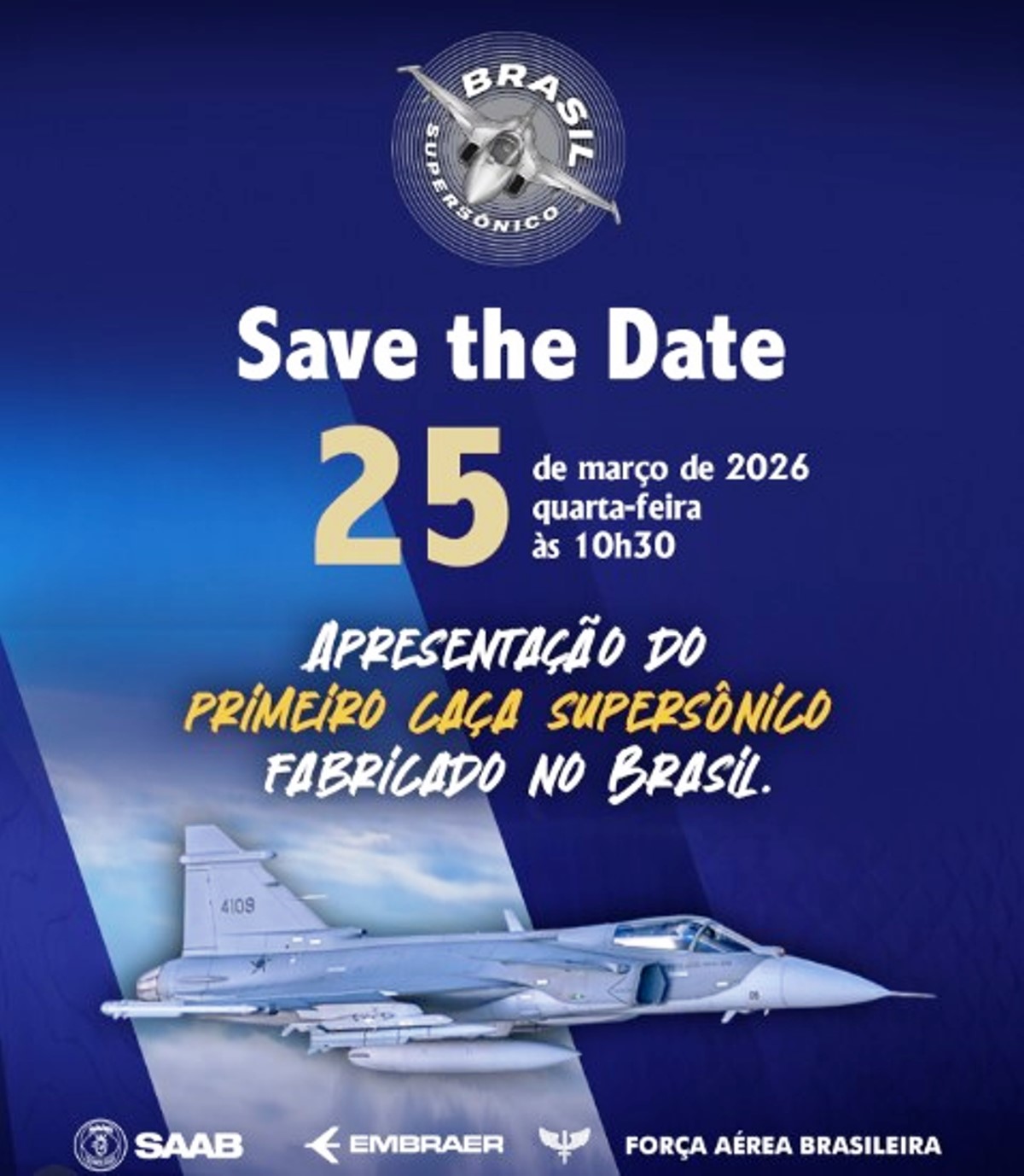 FAB confirma apresentação do F-39 Gripen FAB 4109, primeiro caça ...